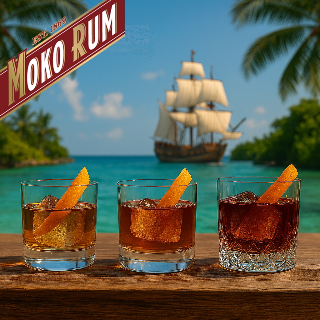 MOKO Rum Old Fashioned Trio | 8, 15 & 20 Y.O. Variants - Whisky Center